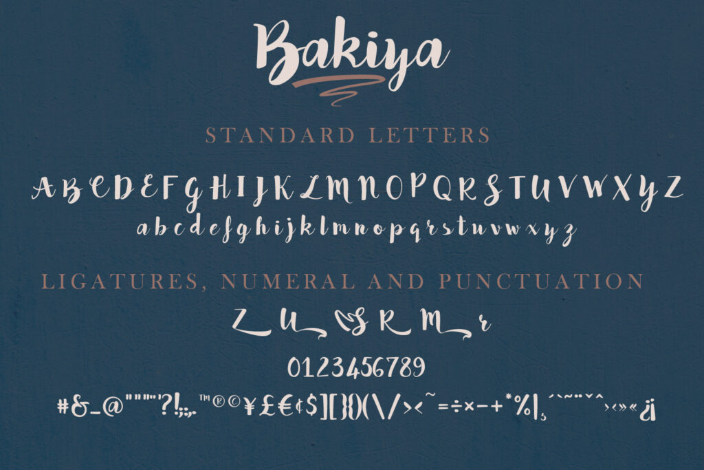 Bakiya | Handwritten Brush Font | Qaratype
