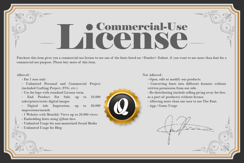 Commercial Use License | Qaratype